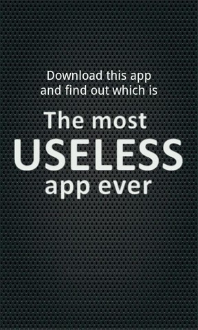 The Most Useless App Ever – Meticulously Obscure